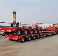 China Wosheng Heavy Equipment Transportation Low Boy Truck Trailers with 3/4/5/6/7 Axles for sale