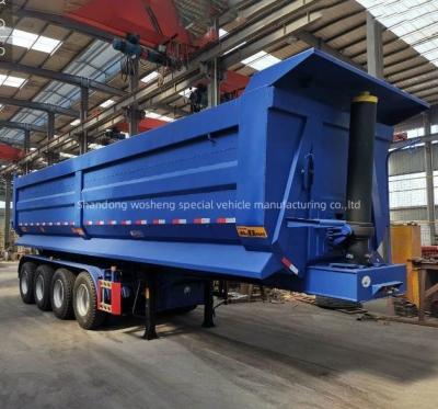 China Max Payload 30000 kg Semi-Trailer Rear Dump Truck Trailer for Your Requirements for sale