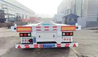 China Mechanical Suspension 20 or 40 feet Shipping Container Chassis Skeleton Truck Trailer for sale