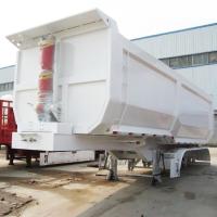 China 30cbm 50 Cbm U Type 3 Axle 4 Axles Rear Dump Semi Trailer Dumper Tipper Trailer for Truck for sale