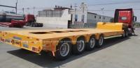 China Wosheng 4 Axles 16 Wheels Low Bed Semi Trailer for Transporting Heavy Duty Equipment for sale