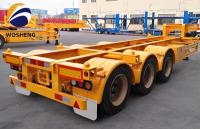 China 3 or 4 Axles 20-45 Feet Container Truck Trailer Chassis Steel Skeleton Semi Trailer for sale