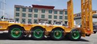 China 30TON/60TON/80TON/100TON Low Bed Semi Trailer with Gooseneck Design and High Payload for sale