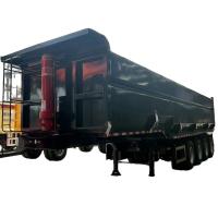 China 40-100 Tons U Shape Hydraulic Rear Dump Semi Trailer for Heavy Duty Transportation for sale