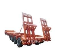 China FUWA/JOST/WOSHENG Landing Gear Low Bed Semi Trailer for Large Machinery Transportation for sale