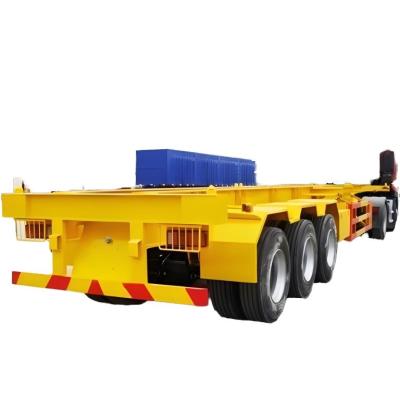 China Wosheng Truck 2/3/4 Axle Semi-Trailer with Max Payload 30000 kg Steel Skeleton Design for sale
