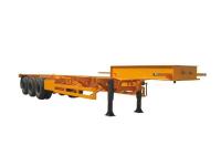 China 12500/13000/14000/16000x2500/3000x1100/3300mm Tri-Axle Container Skeleton Semi-Trailer for sale