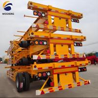 China 9.0-20*12pcs 90 Rim Truck Trailer for Container Delivery All Size Skeleton Semi Trailer for sale