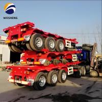 China 9.0-20*12pcs 90 Rim Truck Trailer for Container Delivery All Size Skeleton Semi Trailer for sale