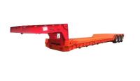 China Detachable Gooseneck 4 Axle Low Bed Loader Semi Trailer with Customizable Payload for sale