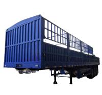 China Steel Transportation with 3/4 Axle Flat Type Side Fence Semi Trailer from Professional for sale