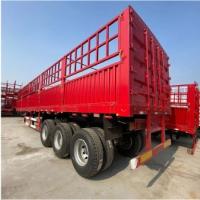 China Steel Transportation with 3/4 Axle Flat Type Side Fence Semi Trailer from Professional for sale