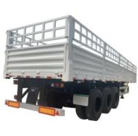 China Steel Transportation with 3/4 Axle Flat Type Side Fence Semi Trailer from Professional for sale