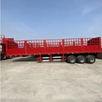 China Steel Transportation with 3/4 Axle Flat Type Side Fence Semi Trailer from Professional for sale