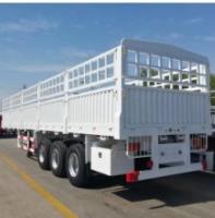 China Steel Transportation with 3/4 Axle Flat Type Side Fence Semi Trailer from Professional for sale
