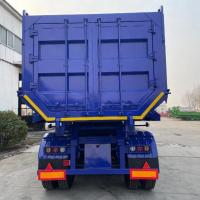 China Customizable 9300*2500*3450mm Hydraulic Rear Dump Tipper Trailer with 28t Landing Gear for sale