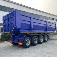 China Customizable 9300*2500*3450mm Hydraulic Rear Dump Tipper Trailer with 28t Landing Gear for sale