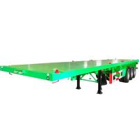 China Multi-function 3 Axles Trailer Flatbed with 12.00R22.5 Tire in 12500x2500x1600-3100mm for sale