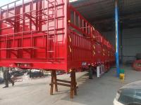 China Detachable Flatbed Transport Cargo Truck Fence Semi Trailer with 12.00R 22.5 Tires for sale