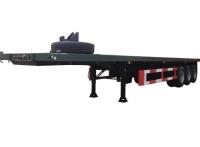China Multi-function 3 Axles Trailer Flatbed with 12.00R22.5 Tire in 12500x2500x1600-3100mm for sale