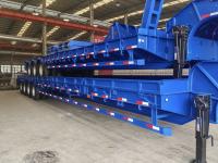 China 4 Axle Semi-Trailer For Heavy Cargo Transportation With Q345B / T700 Steel Main Beam for sale
