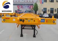 China Mechanical Suspension Skeleton Container Semi Trailer Towing Trailer Skeleton Trailer for sale