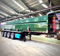 China 40 Cubic U Shape End Unload Hydraulic Tipper Rear Dump Semi-Trailer for Truck Trailer for sale