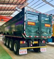 China 40 Cubic U Shape End Unload Hydraulic Tipper Rear Dump Semi-Trailer for Truck Trailer for sale
