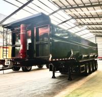China 40 Cubic U Shape End Unload Hydraulic Tipper Rear Dump Semi-Trailer for Truck Trailer for sale