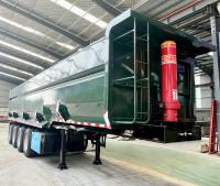 China 40 Cubic U Shape End Unload Hydraulic Tipper Rear Dump Semi-Trailer for Truck Trailer for sale