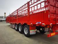 China 3/4 Axles 9.00-22.5 Rim Flat Type Side Wall Fence Semi Trailer for 20 Years Exporting for sale