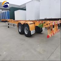 China Customer's Request 2 Axle Chassis 40FT/45FT Skeleton Semi Trailer Heavy Duty Landing Gear for sale