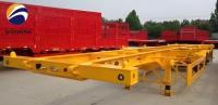 China Customer's Request 2 Axle Chassis 40FT/45FT Skeleton Semi Trailer Heavy Duty Landing Gear for sale
