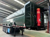 China Mechanical Suspension 4 Axle Hydraulic Rear Dump Semi Trailer with Q345B / T700 Steel for sale