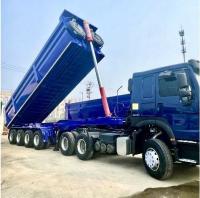 China 3-Axle 4-Axle 5-Axle Tilting Tipping Tipper Rear Dump Truck Trailer 9300x2500x3450mm for sale