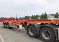 China 20FT 40FT Heavy 3 Axle Steel Chassis Skeleton Semi Trailer with Mechanical Suspension for sale