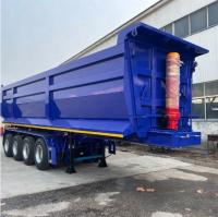 China 3-Axle 4-Axle 5-Axle Tilting Tipping Tipper Rear Dump Truck Trailer 9300x2500x3450mm for sale