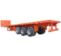 China 13ton*3 Axles Mechanical Suspension Customized Container Trailer Low Flatbed Semi Trailer for sale