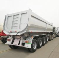 China 3 Axle 20-80tons U-Type Hydraulic Rear Dump Semi Trailer for End Tipping Truck Trailers for sale