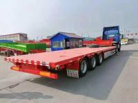 China Sale Direct Customized Flatbed Semi-Trailer 2/3 Axle 20FT 40FT Container Directly for sale