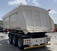 China Truck Trailer Most Popular 3 Axles 40 60 Cubic Rear Trailer Tipper Dump Semi Trailers for sale