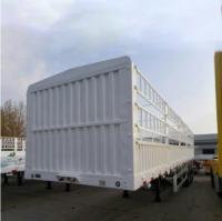 China Customization 3 Axle Side Wall Side Fence Semi-Trailer in Red Blue Green Yellow Color for sale