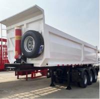 China 40-80 tons 3-5 axles hydraulic end rear tipper tipping dump semi trailer for truck for sale