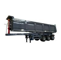 China Truck Trailer 3/4 Axle 24-55CBM Rear Dump Semi Trailer Tipper with Advanced Technology for sale