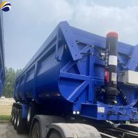 China 3 Axle 4 Axle Hydraulic Cylinder End Side Tipping Tipper Rear Dump Trailer for Truck for sale
