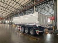 China 3 Axle 4 Axle Hydraulic Cylinder End Side Tipping Tipper Rear Dump Trailer for Truck for sale