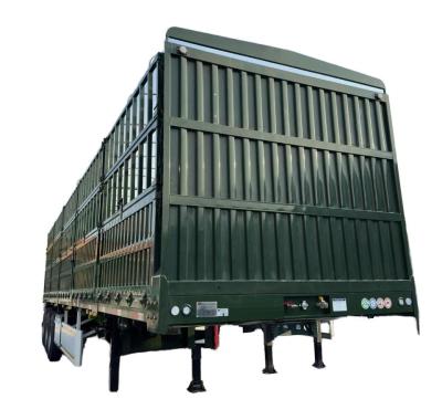 China 3 or 4 Axle 60 Ton Side Wall and Fence Stake Fence Semi Trailer for Truck Trailer for sale
