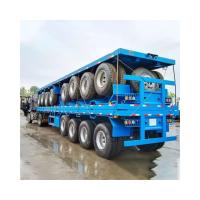 China 40 Feet Container Transport Semi Trailer with Mechanical Suspension and Steel Material for sale