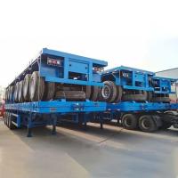 China 40 Feet Container Transport Semi Trailer with Mechanical Suspension and Steel Material for sale