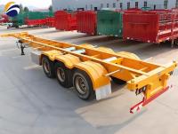 China Wo Sheng 40 Feet Skeleton Semi Trailer with JOST King Pin and Steel Construction for sale